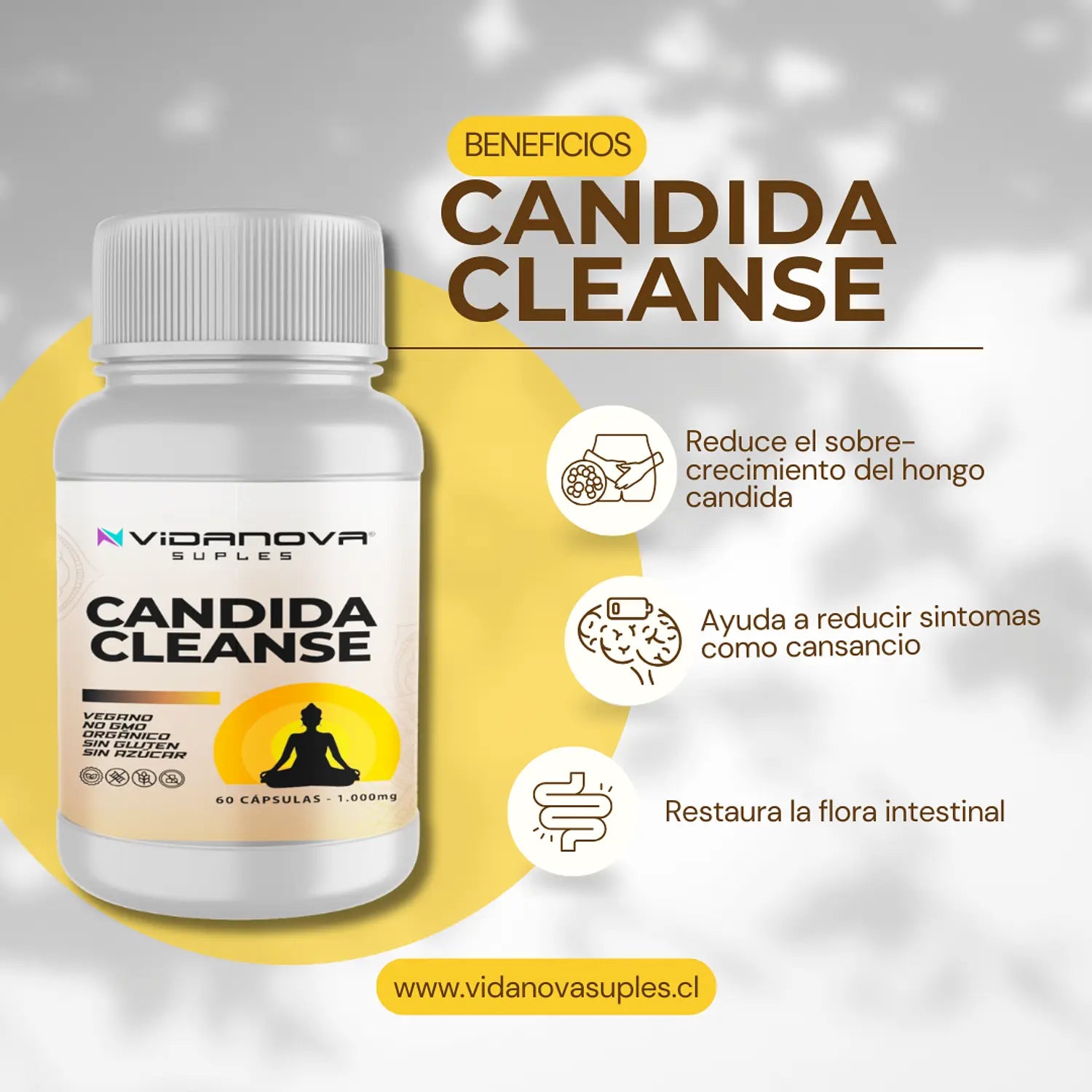 🌿 CANDIDA CLEANSE : 2 frascos x $30.000.- – Modo Clic Chile
