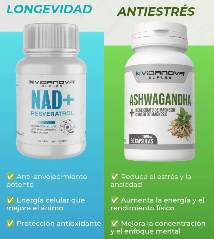 DÚO PACK NAD+ASHWAGANDHA – Modo Clic Chile
